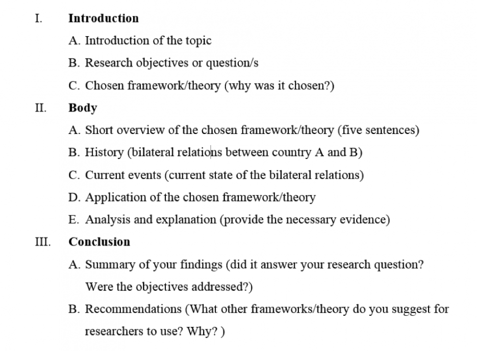 Study Guide Outline Template
